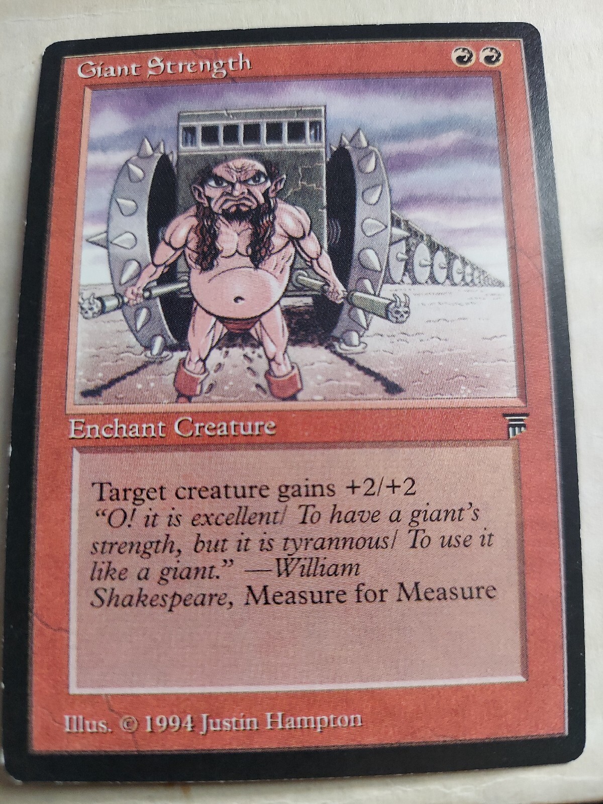 Giant Strength Legends LP/NM English Red MTG 1994 3 CARDS LOT | eBay