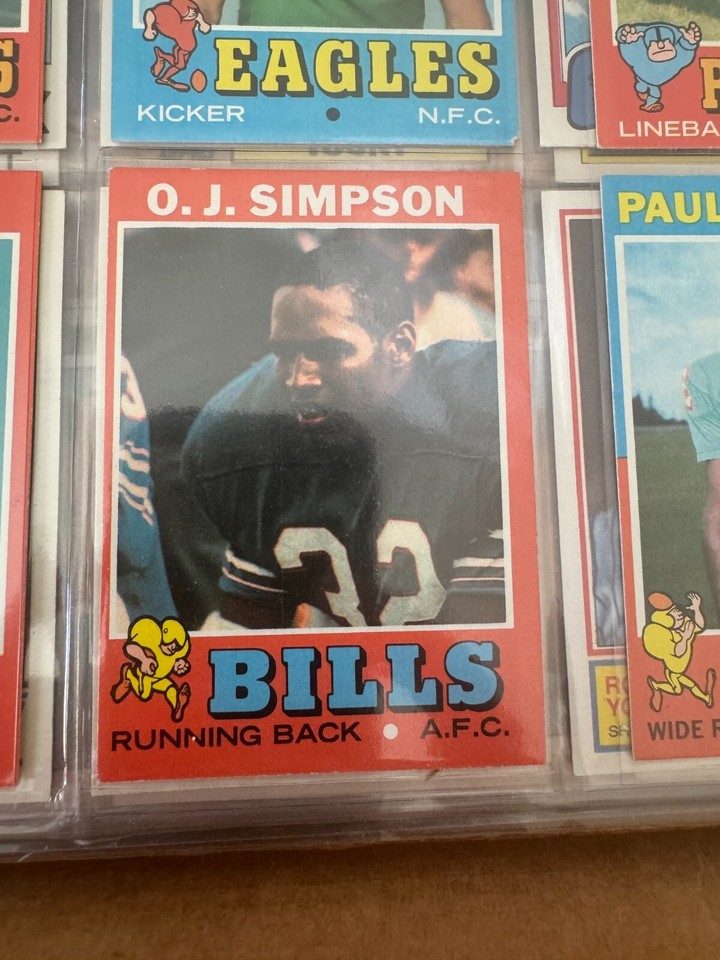 1971 Topps Football Complete Set HIGH GRADE w/ PSA Graded Unitas & Joe ...