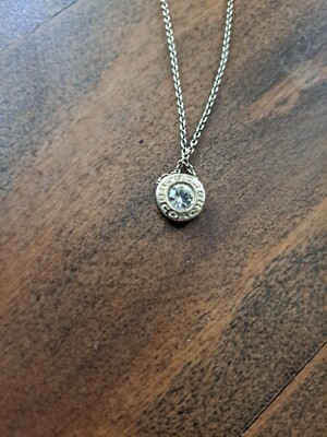 Authentic Signed Coach Gold Tone Signature Pendant Charm 16” Necklace ...