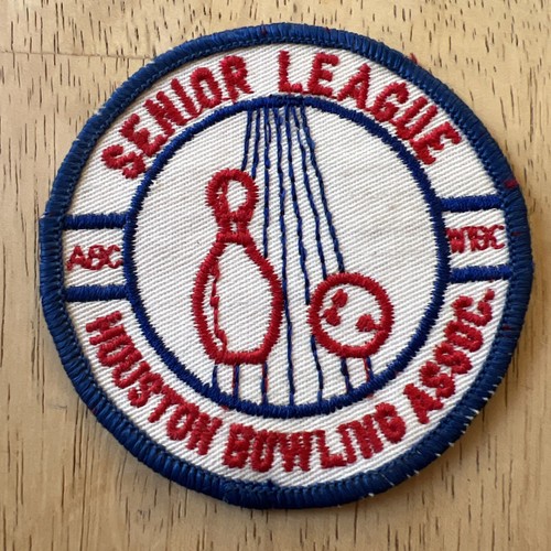 Vintage ABC Houston bowling Association senior league patch | eBay