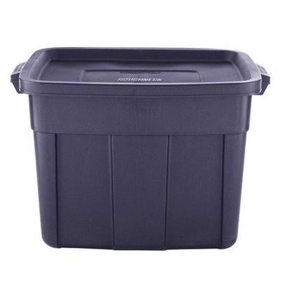Rubbermaid Roughneck 18 gal Navy Storage Box Stackable (12-pack) | eBay