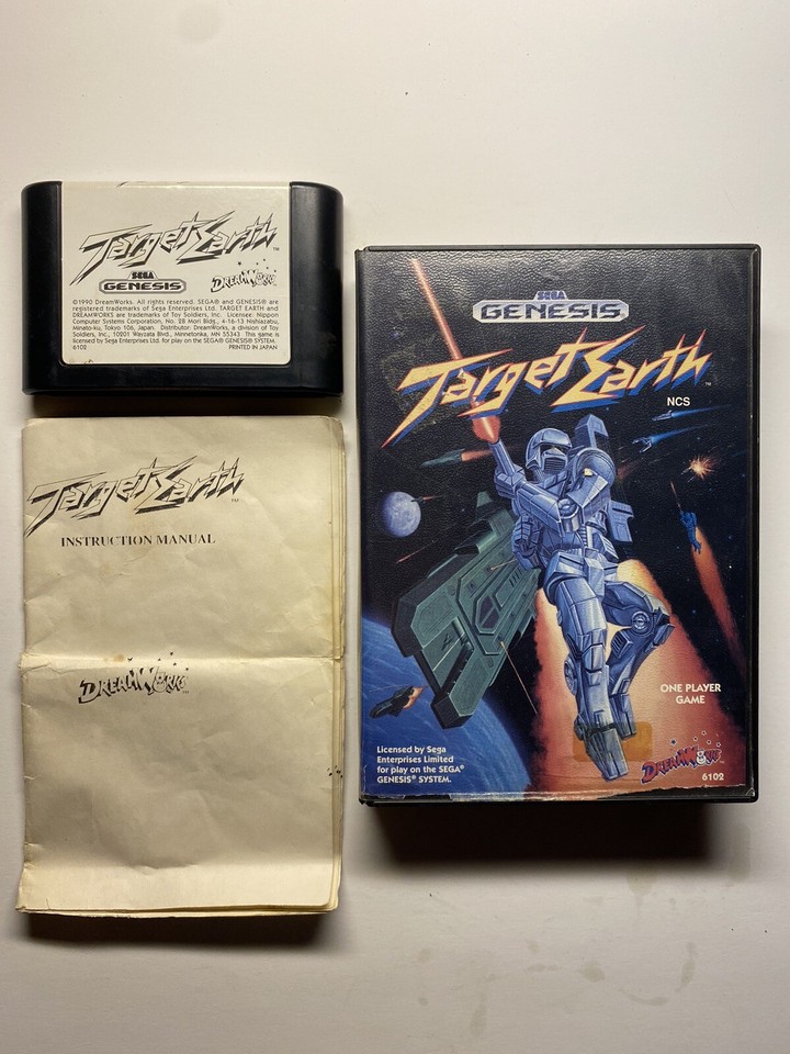 Target Earth Sega Genesis Complete in Box 1990 | eBay