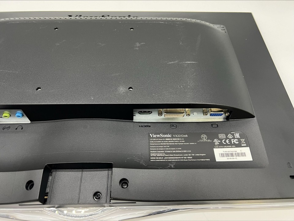 ViewSonic VX2252MH LED 22" Widescreen Full HD 1080p LED Monitor Parts ...