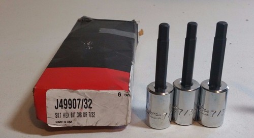 Lot of 3 - PROTO J4990 3/8" Dr. Hex Bits - 5/16" or 7/32" J49907/32 ...