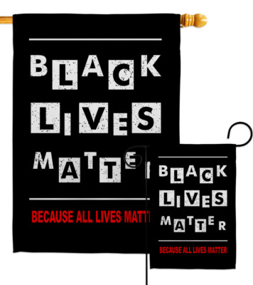 Black Lives Matter Garden Flag Justice For Blm Support All House Yard ...