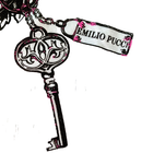 Emilio Pucci Logo T-Shirt COTTON TEE Key to the Cure Breast Cancer ...