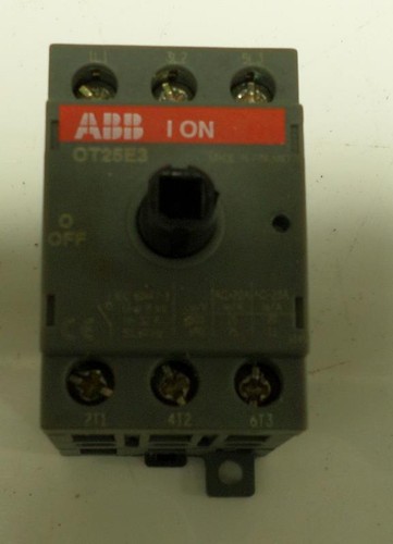 ABB 3 POLE DISCONNECT SWIRCH OT25E3 | eBay