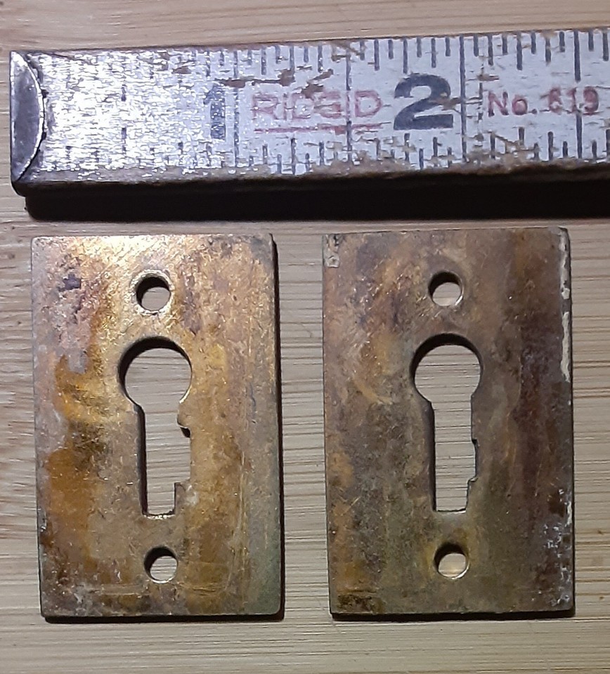 Antique Victorian Ornate Brass/Bronze Eastlake Door Key Hole Escutcheon ...