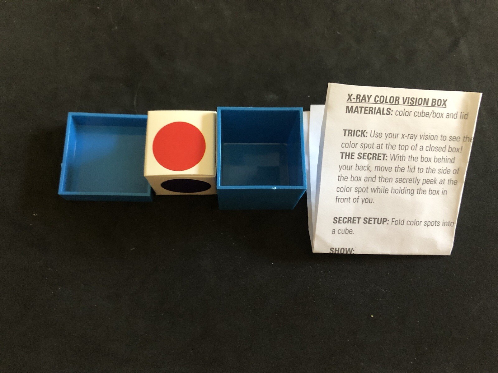 X-Ray Color Vision Box Magic Trick New With Printed Instructions | eBay