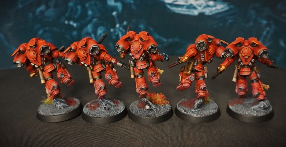 Blood Angels Jump Pack Intercessors painted Warhammer 40k Primaris ...