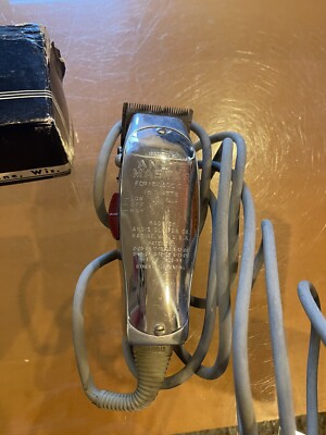 Vintage Model M Andis Master Barber Clippers 15 Watt Silver Tone 2 ...