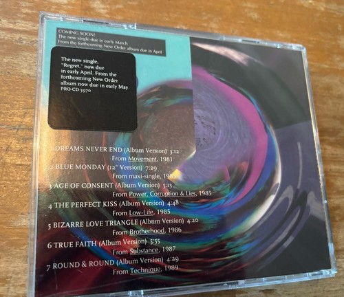 New Order, In Order PROMO CD , Tested Plays Great | eBay