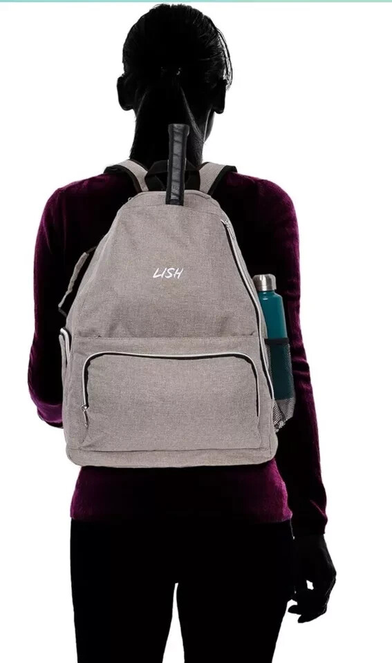 LISH GAME POINT Tennis Backpack w/Shoe Compartment - Racket Holder ...