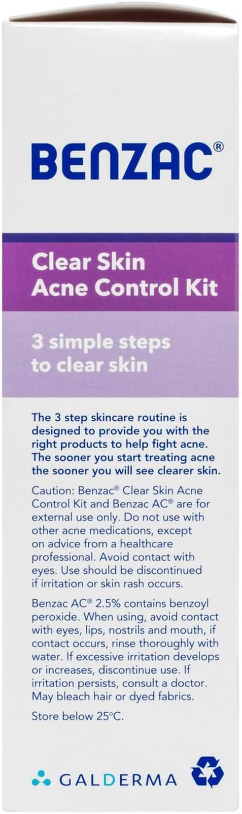 Clear Skin Acne Control 3 Step Starter Kit, Contains Purifying Foam ...