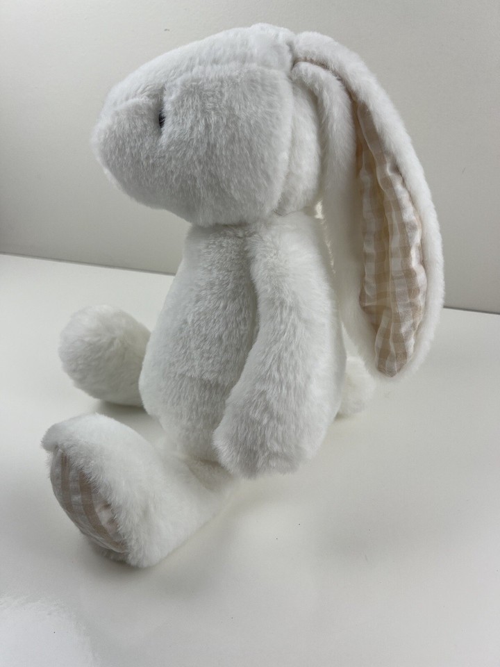 First Impressions EASTER Bunny Rabbit Plush Stuffed Animal Plaid Ears ...