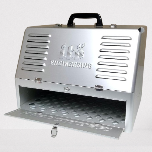 Megabass Asylum Sleek, Modern design Metallic Silver Tackle Box From ...