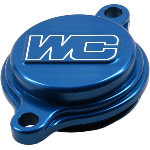 Works Connection Yamaha YZF/WRF/X Blue MX Dirtbike Oil Filter Cover for ...
