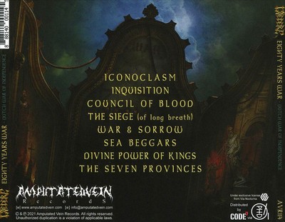 CAEDERE EIGHTY YEARS WAR: DUTCH WAR OF INDEPENDENCE NEW CD 888140001145 ...