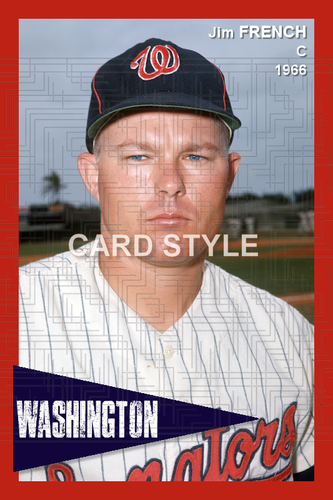 Jim French - 1966 Washington Senators - choose a size - color print | eBay