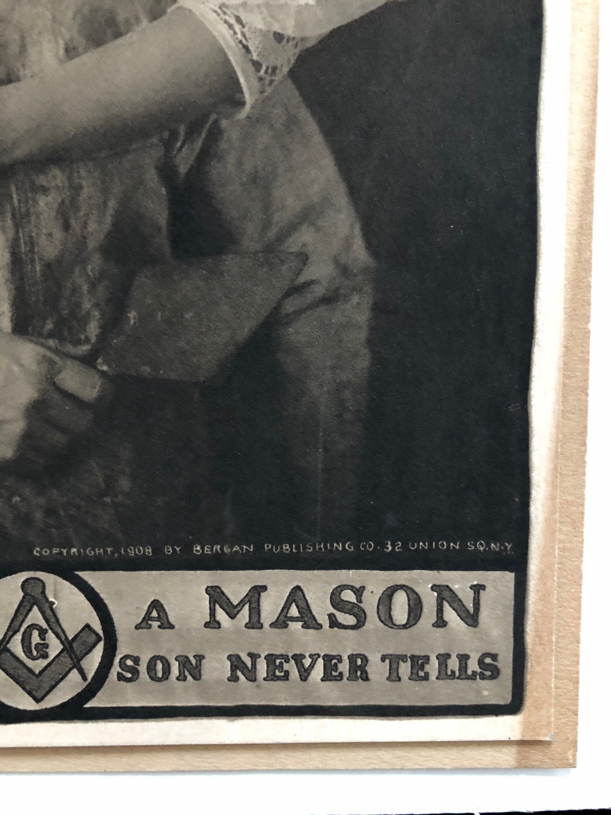 Antique Mason Advertising Piece Ad 1906 Bergan Freemasonry Fraternal ...