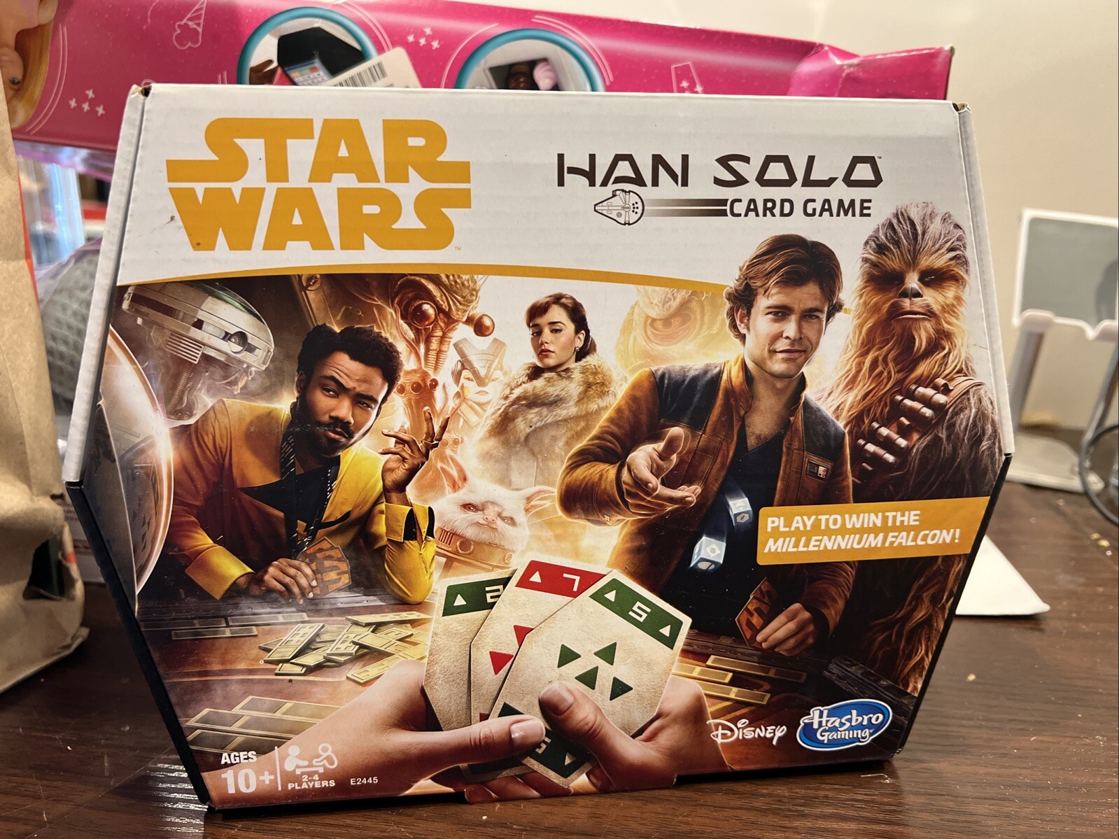 2017 Hasbro Star Wars Han Solo Card Game E2445 Melennium Falcon Factory ...