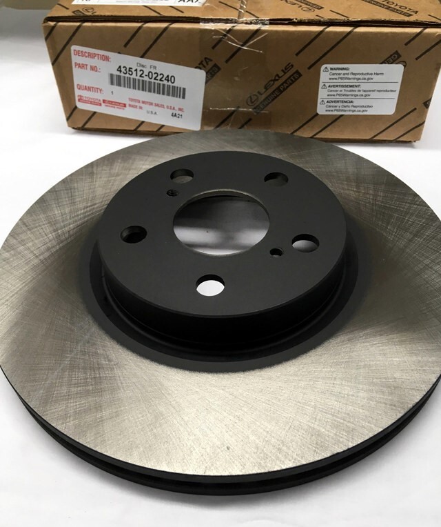 2009-2019 Toyota Corolla GENUINE OEM FRONT BRAKE ROTORS Right&Left (2 ...