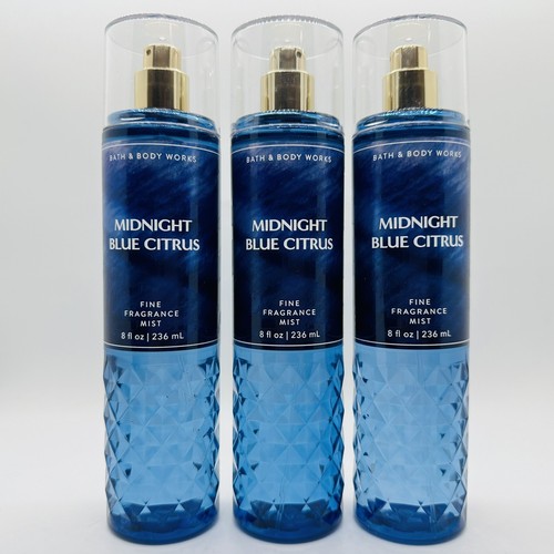 NEW! 3-PACK BATH & BODY WORKS MIDNIGHT BLUE CITRUS FINE FRAGRANCE MIST ...