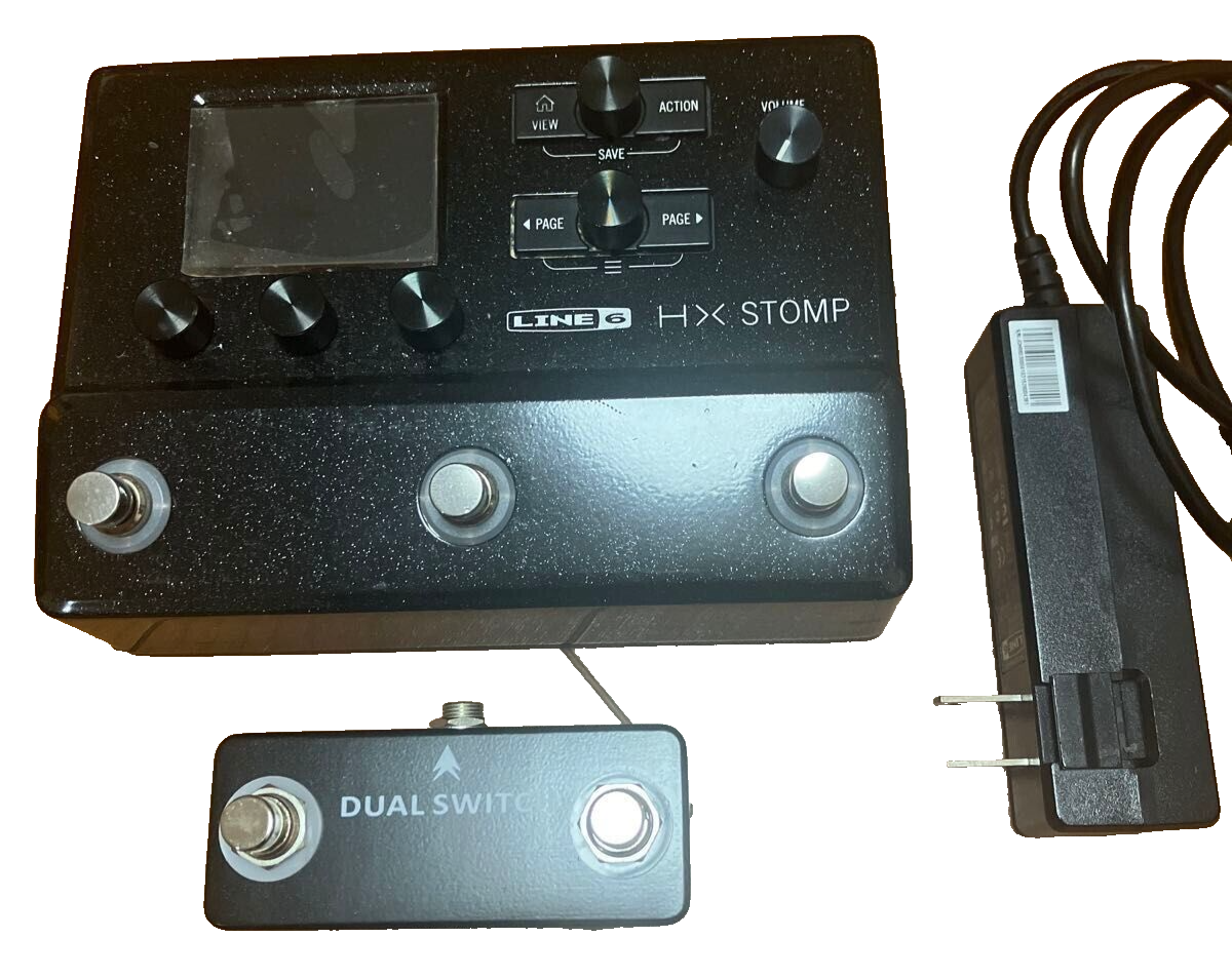 Line 6 HX Stomp Multi-Effects Guitar Pedal W/adapter & additional ...