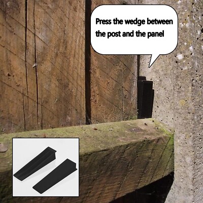 45Pack Anti-rattle Fence Panel Security Clips Wedges Grips Stops ...