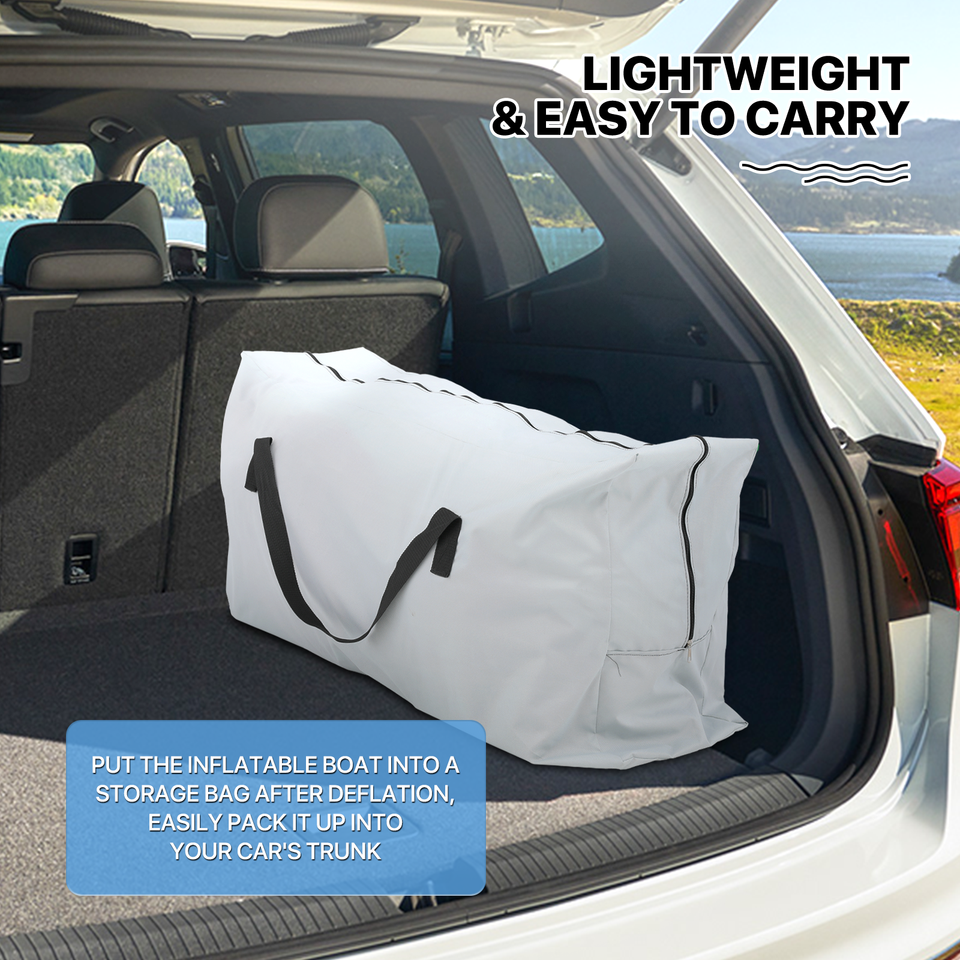 7.4ft Inflatable Tender Boat Fishing Rafting Pontoon Dive Rescue Dinghy ...