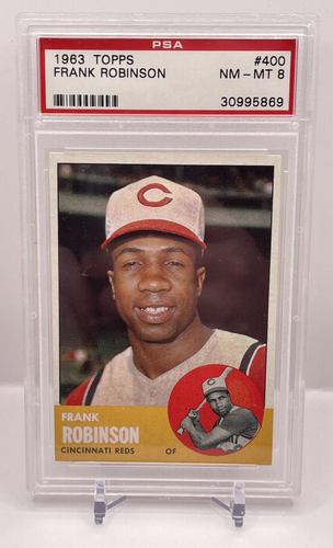 1963 Topps #400 Frank Robinson Cincinnati Reds HOF PSA 8 NM-MT | eBay