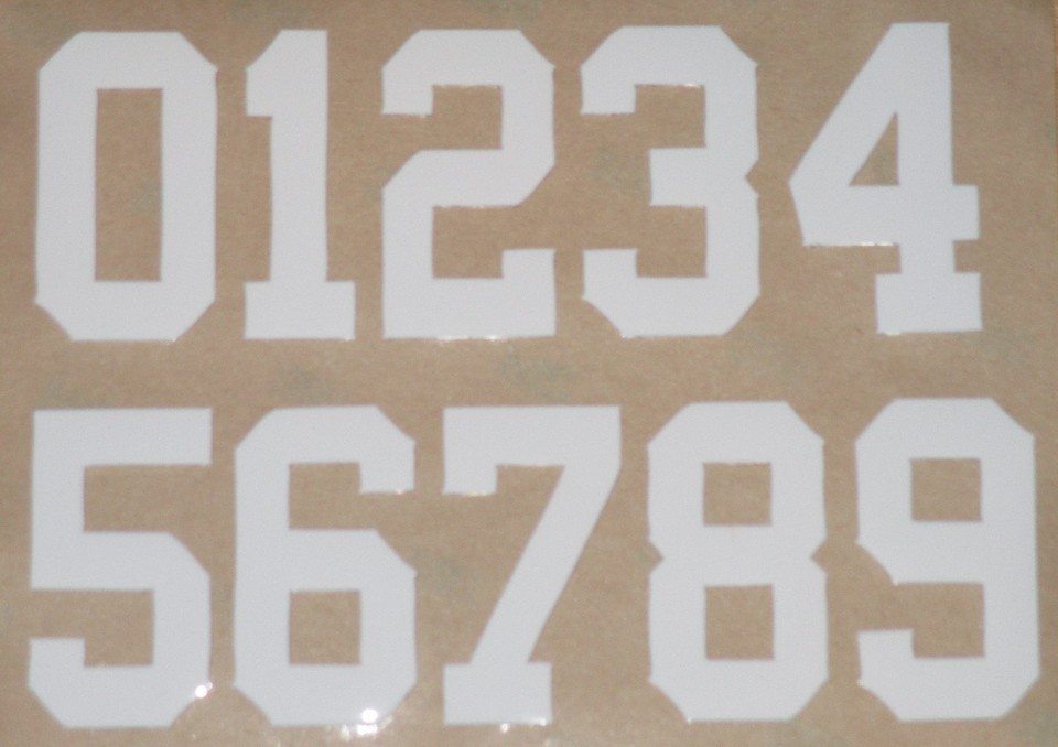 GIANTS 2025 Current Football Helmet Numbers Decals FULL SIZE (2) Sheets ...
