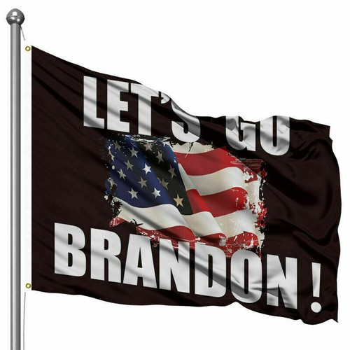 Hot! Let's Go Brandon Flag Anti FJB Biden Quotes Garden Yard Banner ...
