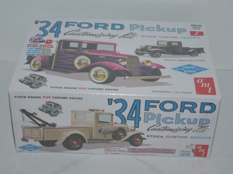 AMT '34 Ford Pickup 1:25 Scale Plastic Model Kit | eBay