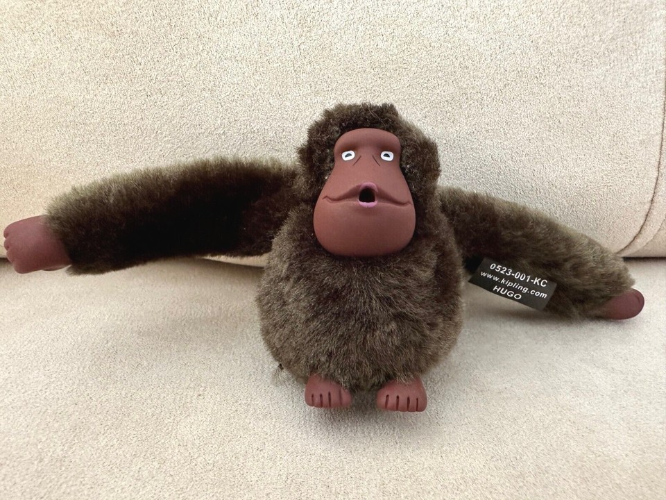 NWT KIPLING MONKEY KEY RING FOB BAG CHARM BLACK GREEN BLUE GRAY SUCKS ...