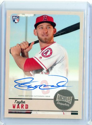 2019 Topps Archives Snapshots TAYLOR WARD AUTO Autograph RC Rookie LA ...