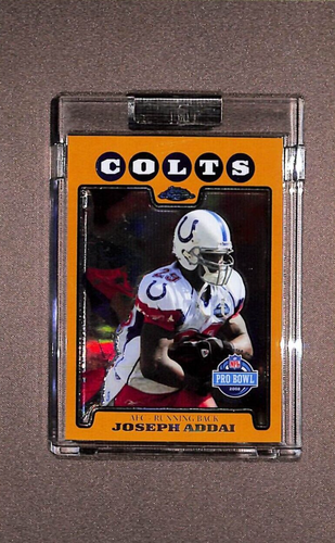 2008 Topps Chrome #TC145 Joseph Addai Encased Gold Refractor SP #/199 ...