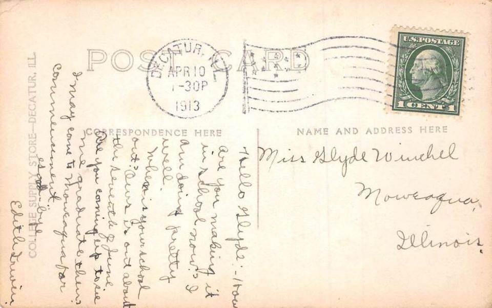 Decatur Illinois Presbyterian Church Real Photo Vintage Postcard ...