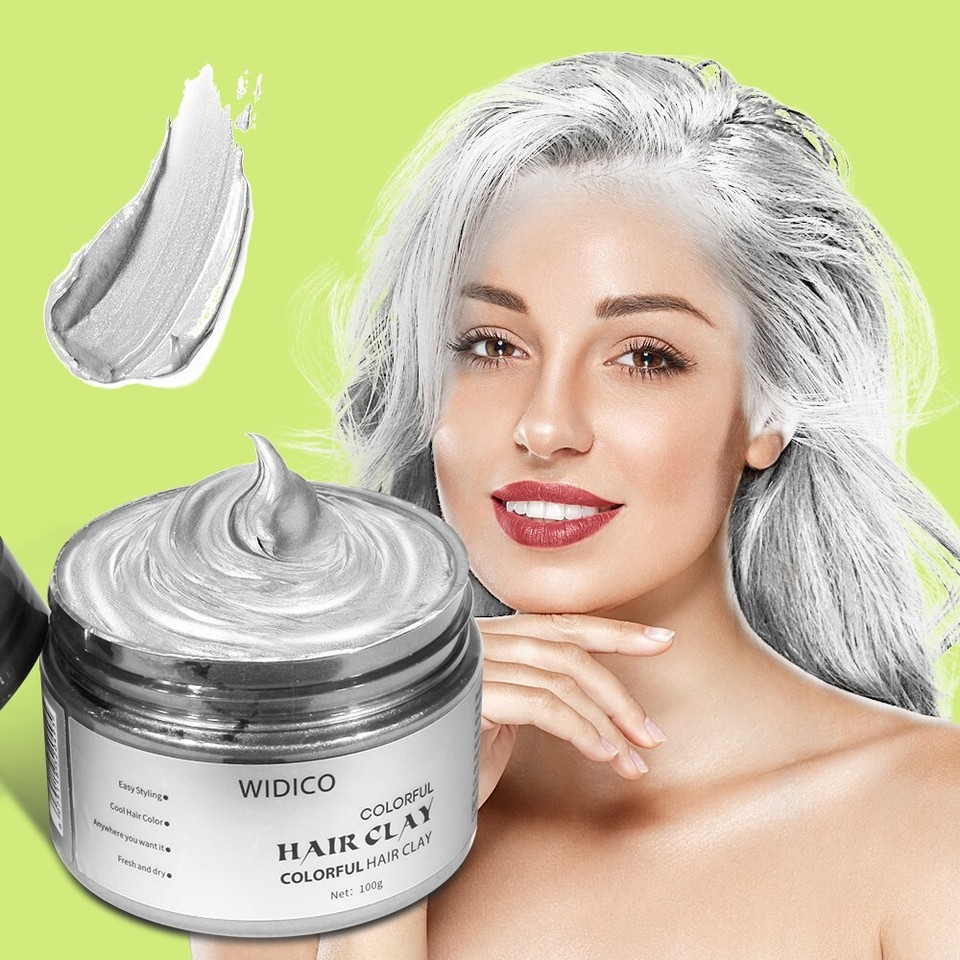 2pack 7 Colors DIY Colorful Hair Wax Mud Dye Washable Temporary ...