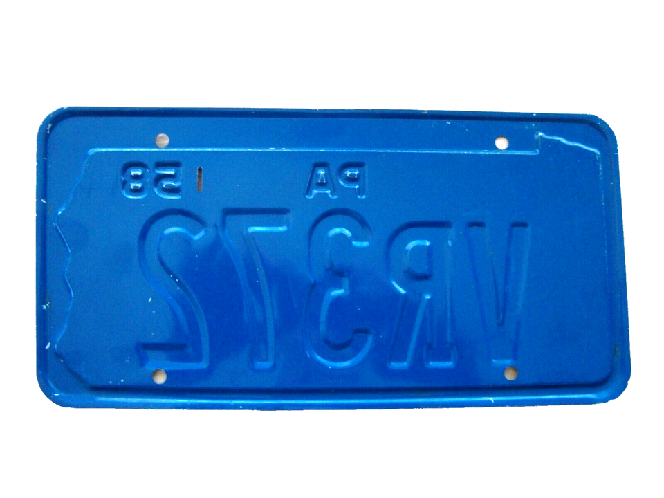 1958 Pennsylvania License Plate with a 60 sticker Good original ...