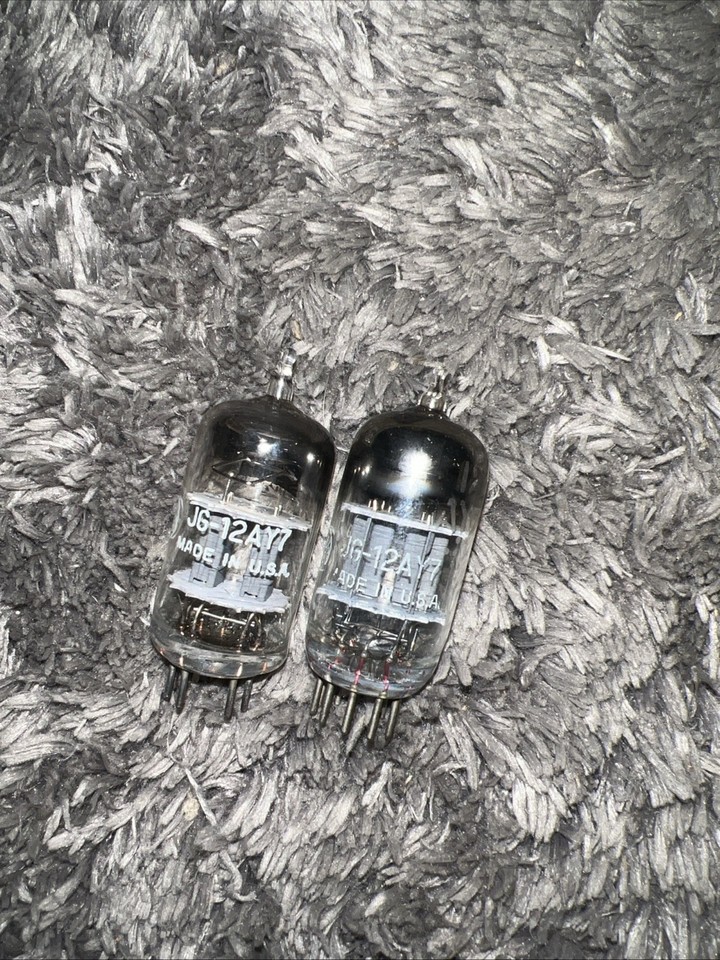 90 LOT OF 2 GE JG-12AY7 Vacuum Tubes | eBay