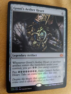 MTG Gonti's Aether Heart FOIL ENG EXC Aether Revolt 2017 Legendary ...