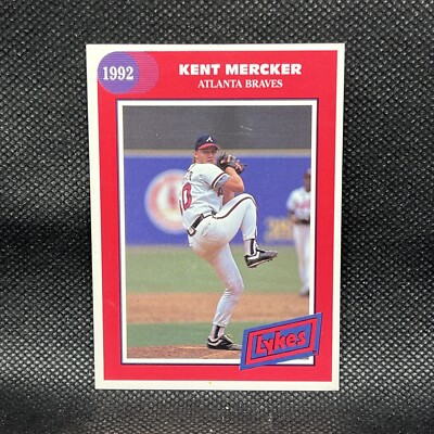 Kent Mercker 1992 Lykes Atlanta Braves Oddball Regional Issue Rare | eBay