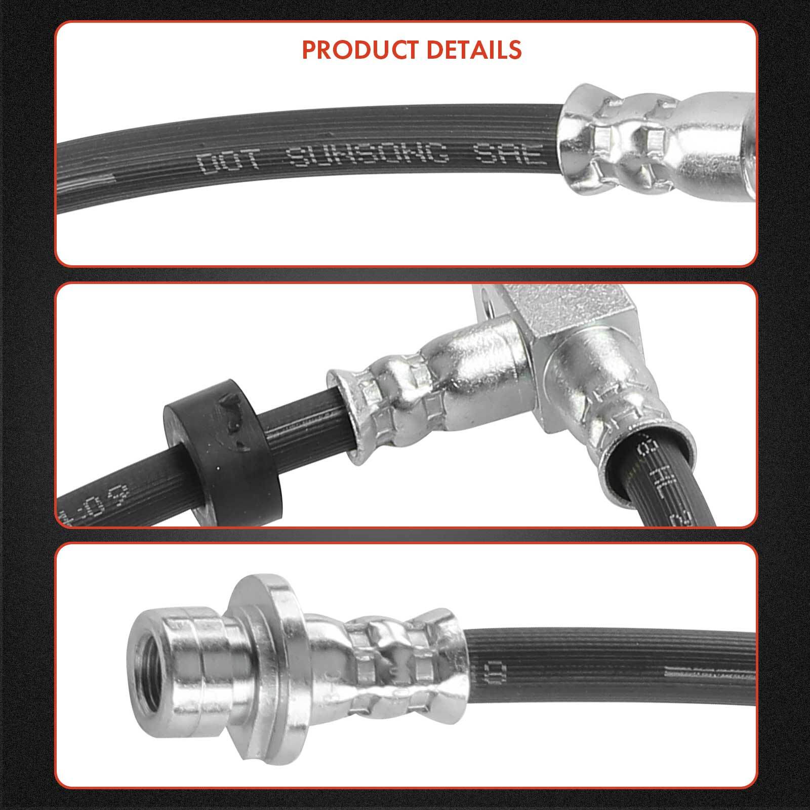 2x Brake Hose Front for Land Rover Discovery V Range Rover IV LR079543 ...