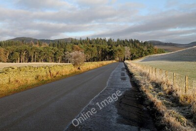 Photo 6x4 A December view along the B712 road in Tweeddale Hallyne The ...