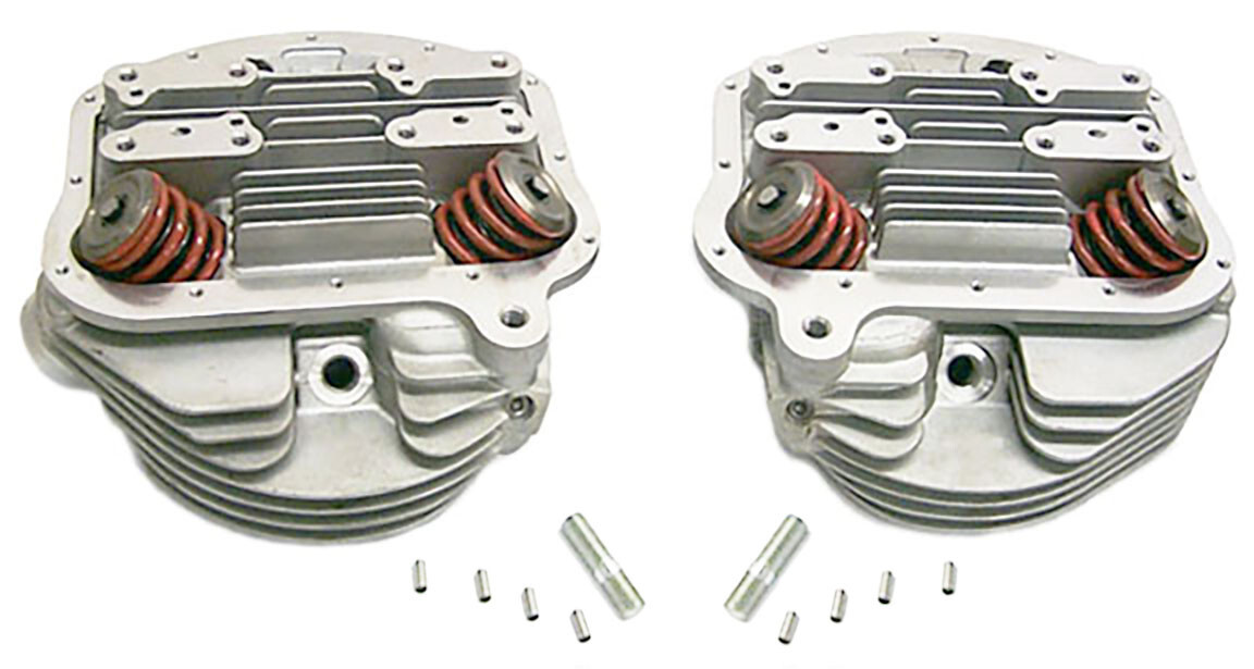 Harley Panhead CYLINDER HEAD SET 1948 - 1954 Plumber style with VALVES ...