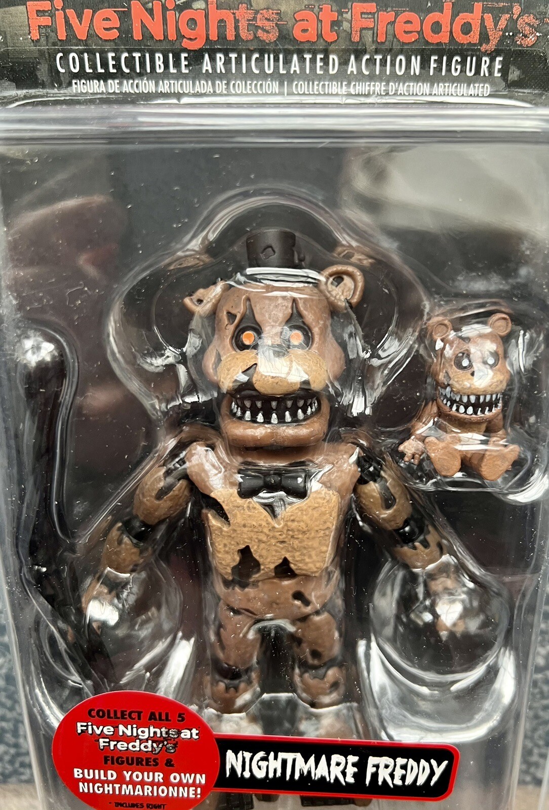 Five Nights At Freddys Nightmare Freddy + Freddles Funko Rare Figure ...