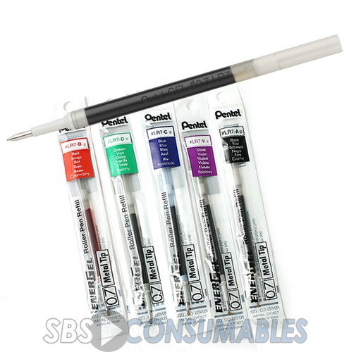 2x Pentel Refills LR7 for Energel BL77, BL57, BL37 - 4 Colours ...