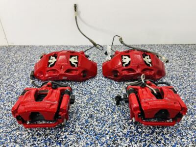 2019 Audi SQ5 Brembo Brake Calipers Front and Rear AWD Premium Plus Red ...