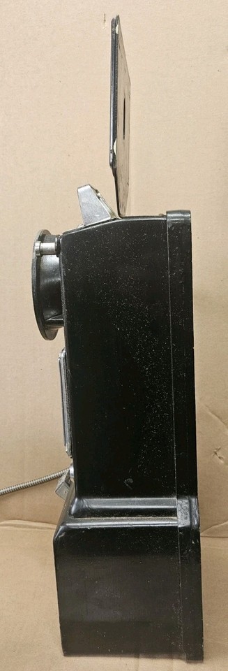 Northern Electric Black Rotary Wall Telephone 3 Coin Slot Pay Phone NE ...